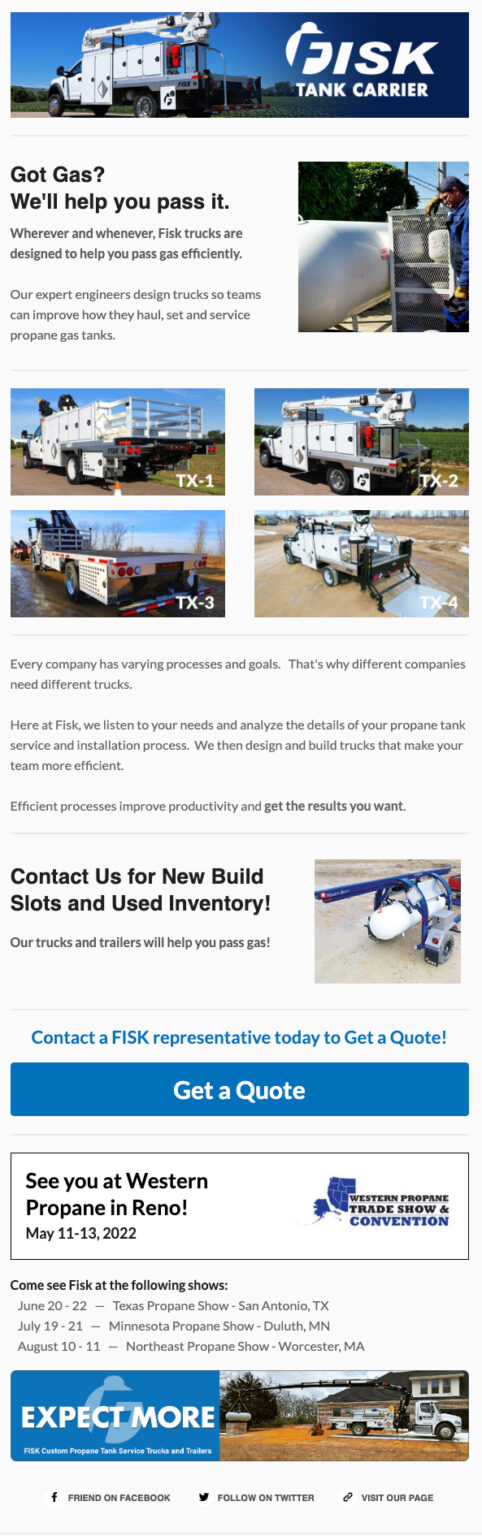 Custom e-Blasts – LPGas Advertising Solutions